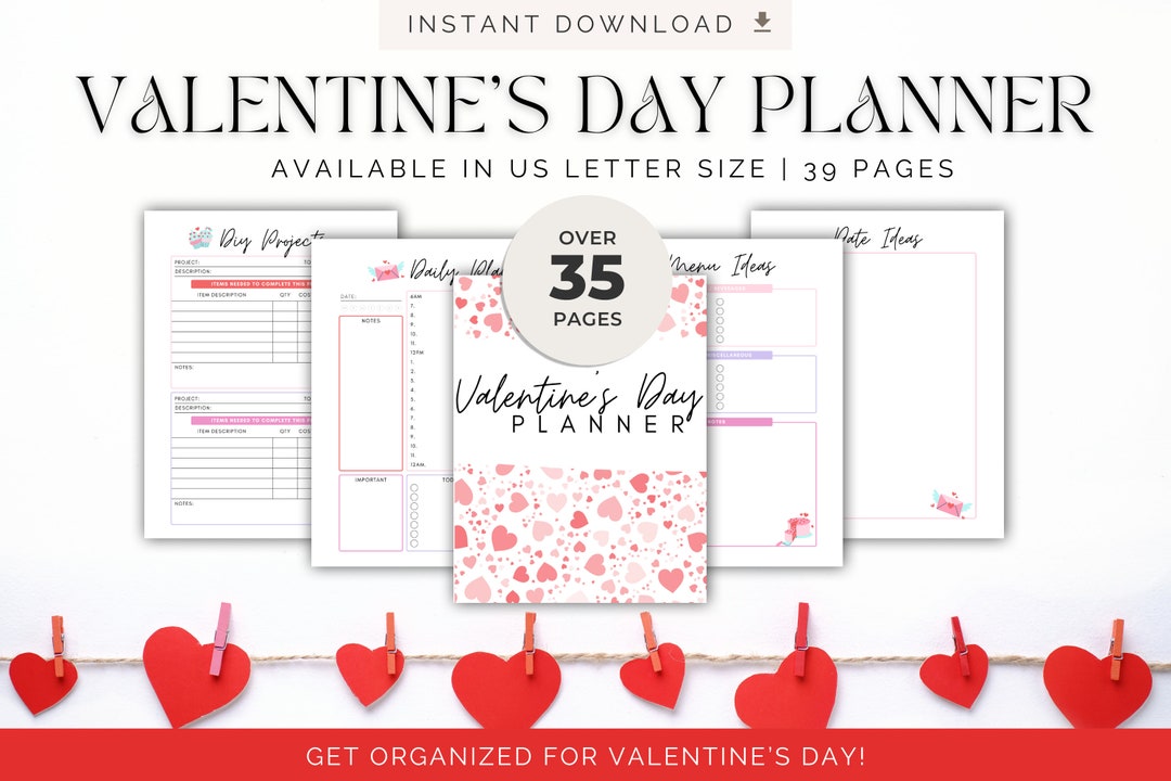 Ultimate Valentine's Day Planner - Etsy