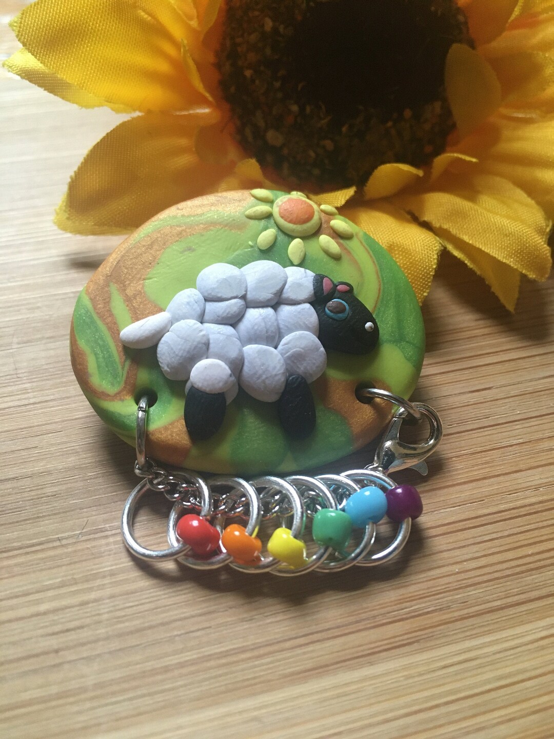 Sven the Sheep: Pin With Removable Stitch Markers knit or - Etsy