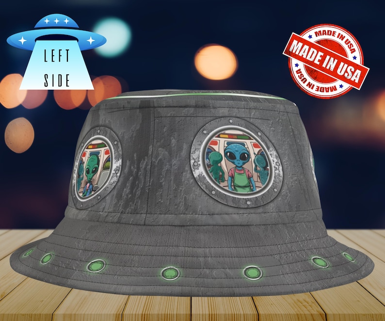 UFO Bucket Hat, Space Alien Tourism, Dior Bags, Spaceship Bucket Hat ...