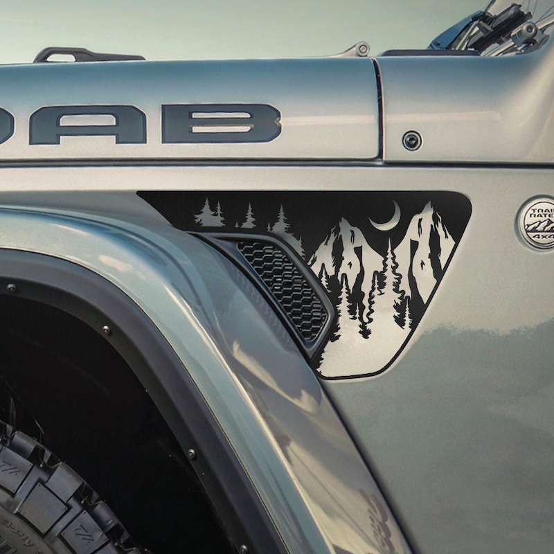 Jeep Decal Mountain - Etsy
