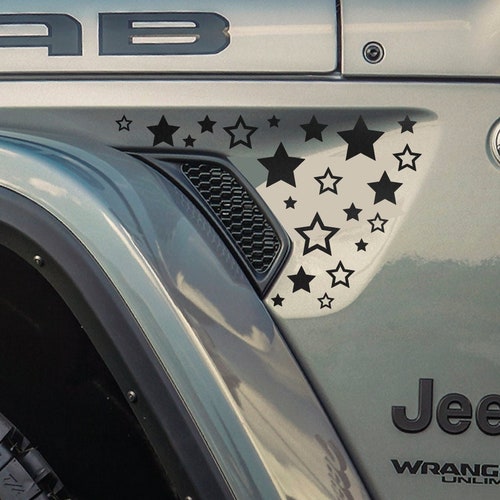 Stars Pattern Fender Vent Vinyl Decal Sticker Fits Jeep - Etsy