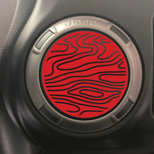 Topographic A/C Vent Vinyl Decal Sticker Fits Jeep Wrangler - Etsy