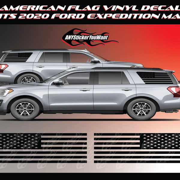 Ford Expedition Window Decal American Flag - Etsy