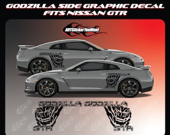 Godzilla GTR Bumper / Trunk Vinyl Graphic Decal Fits Nissan - Etsy