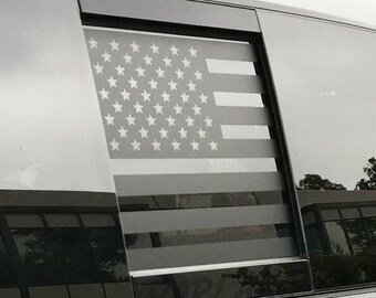USA American Flag Window Decal Vinyl Sticker Fits ANY Vehicle | Etsy