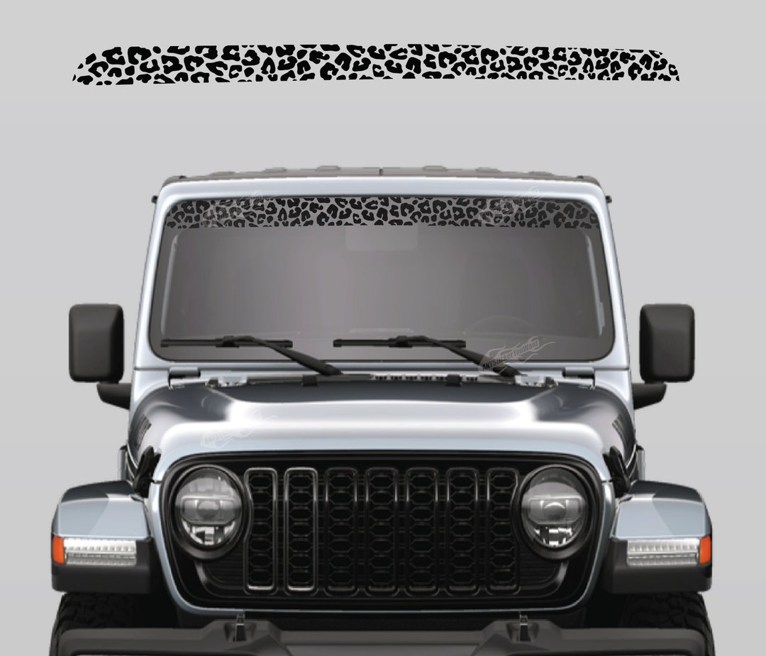 Leopard Print Sun Visor Vinyl Decal Fits Jeep Wrangler Jl/jeep ...