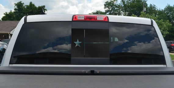 Texas Flag Vinyl Decal Rear Sliding Window Sticker 11 X | Etsy