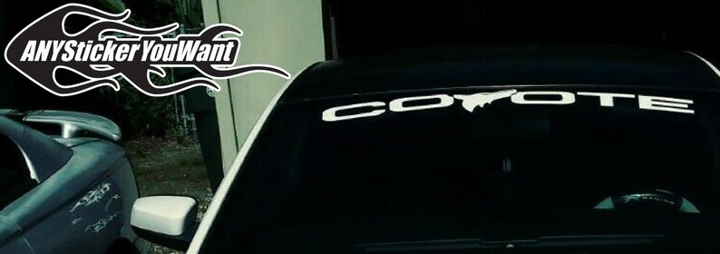 Mustang Coyote Windshield Graphic Decal Sticker FITS Ford - Etsy