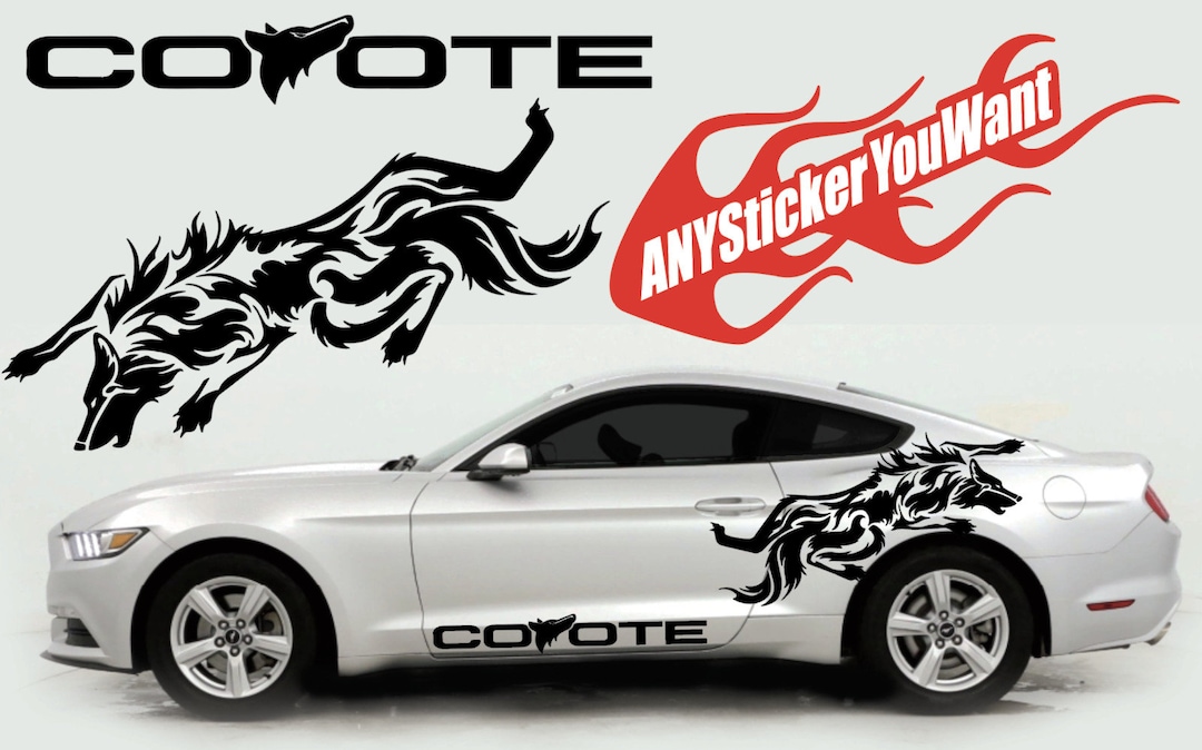 X2 Coyote Side Graphic Vinyl Decal Stickers Fits Ford Mustang - Etsy
