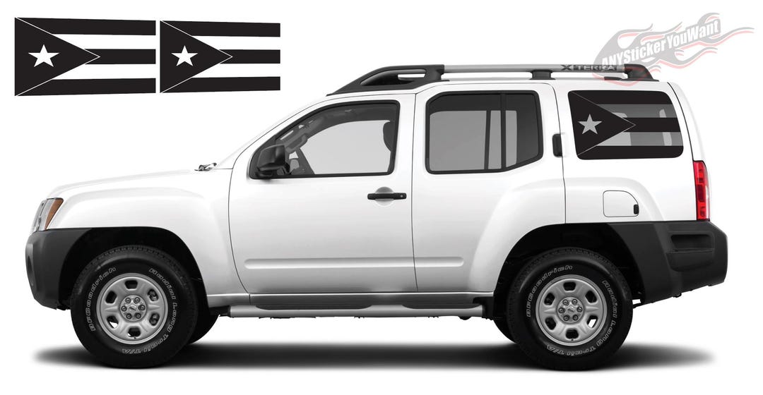 Puerto Rico Flag Vinyl Decal Window Stickers Fits Nissan Xterra 2005 ...