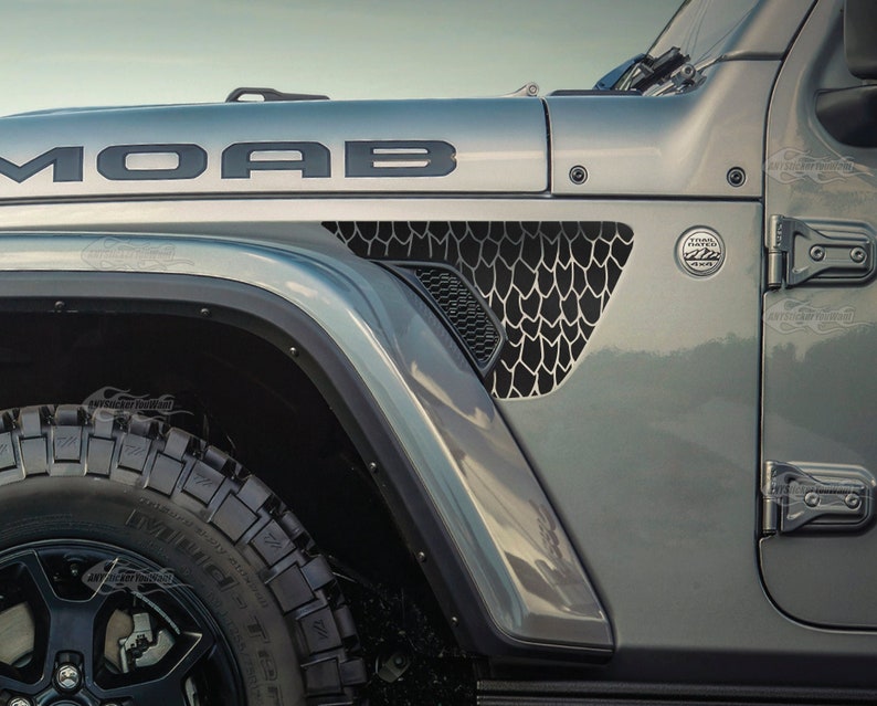 Dragon Scales Fender Vent Vinyl Decal Sticker Fits Jeep Wrangler Jl ...