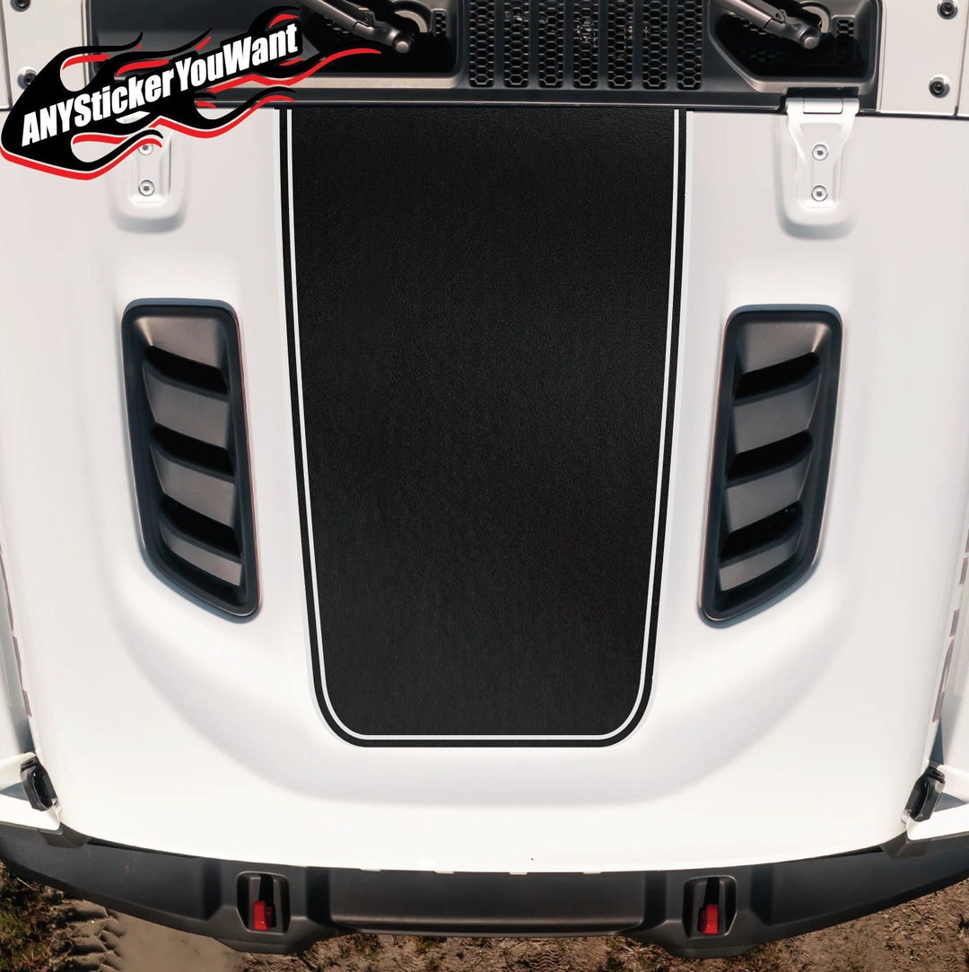 Pinstripe Blackout Hood Vinyl Decal Sticker Fits Jeep Wrangler Jl/fits ...