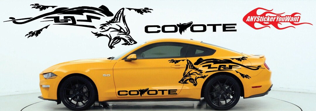 X2 Coyote Side Graphic Vinyl Decal Stickers Fits Ford Mustang - Etsy