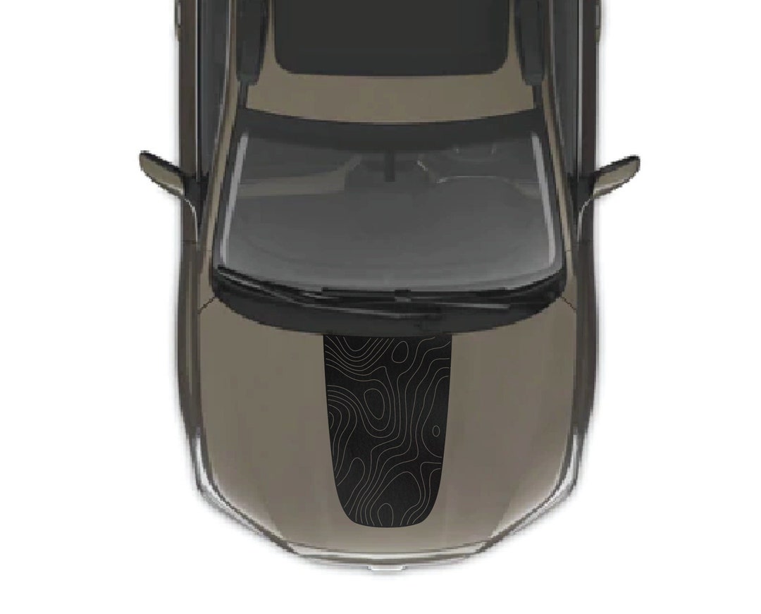 Topographic Blackout Hood Vinyl Decal Sticker Fits Subaru Outback 2010 ...