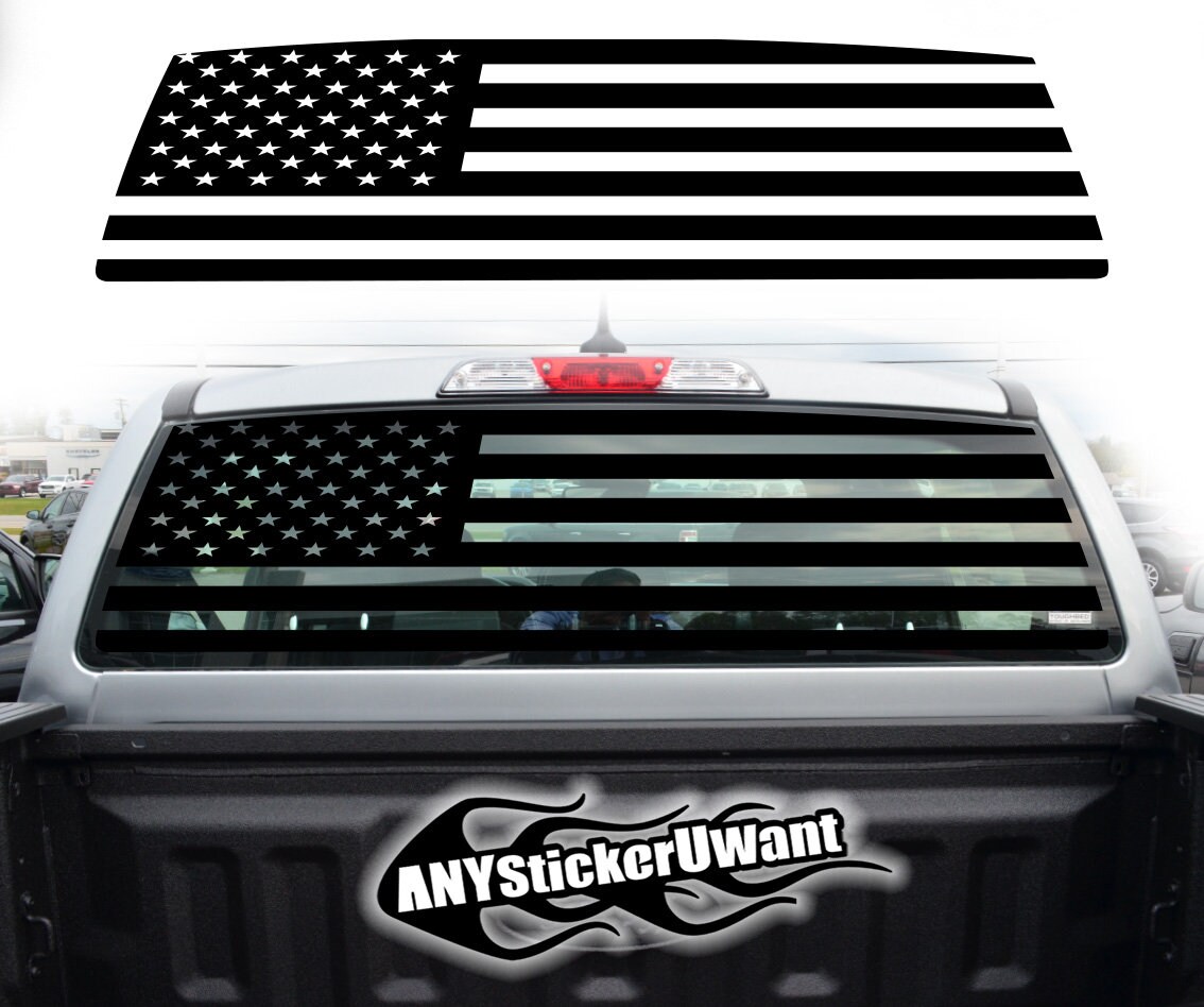 USA American Flag Rear Window Vinyl Decal Sticker Fits Ford - Etsy