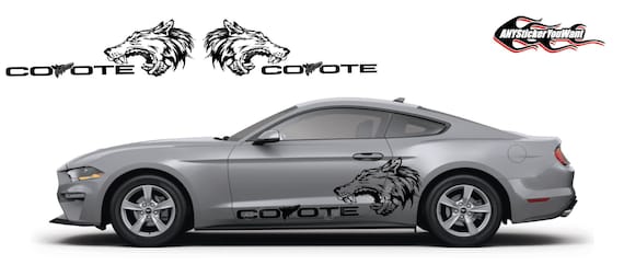 X2 Coyote Side Graphic Vinyl Decals Fits Ford Mustang Etsy