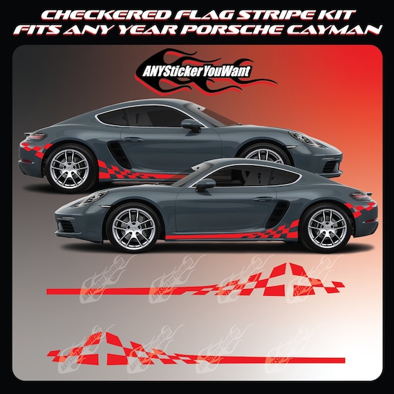 Checkered Flag Side Stripe Kit Graphic Vinyl Decal Fits - Etsy