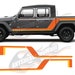 X2 Retro Scrambler Side Stripe Graphic Vinyl Decals Fits Jeep Gladiator ...