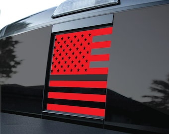 USA American Flag Vinyl Decal Rear Sliding Window Sticker Fits | Etsy