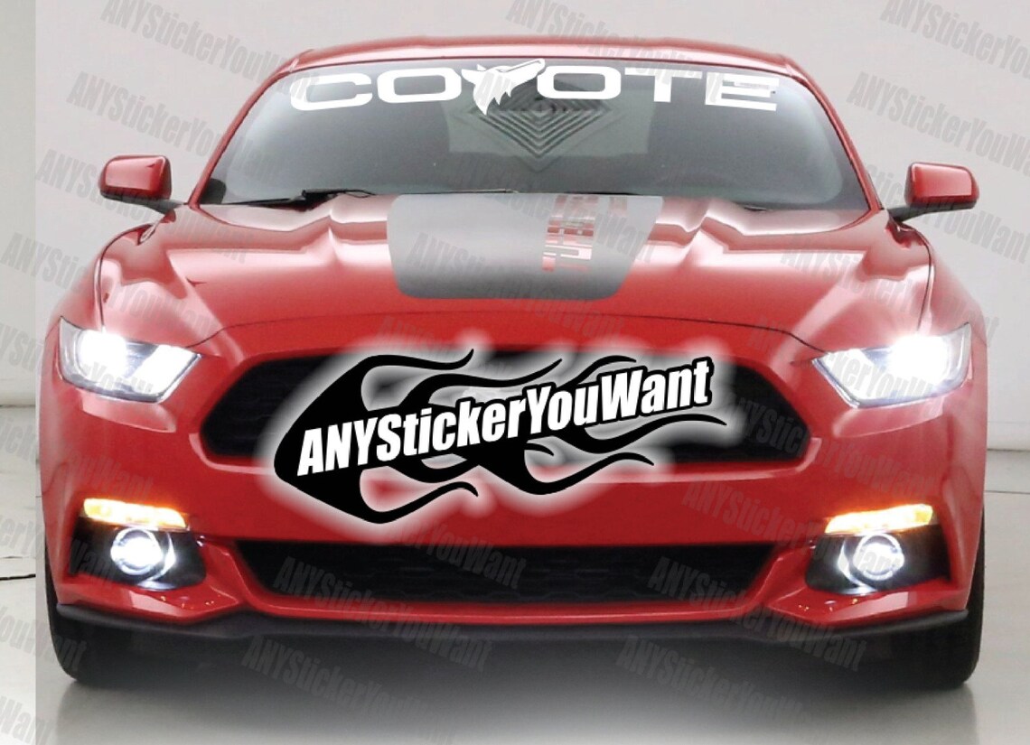 Mustang Coyote Windshield Graphic Decal Sticker FITS Ford | Etsy