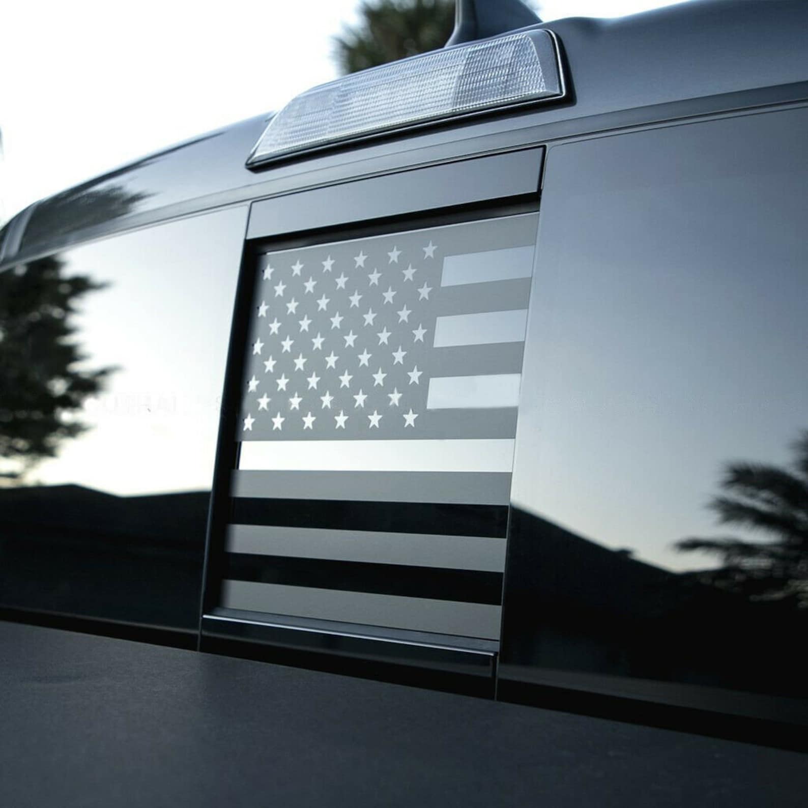 USA American Flag Window Decal Vinyl Sticker Fits ANY Vehicle | Etsy