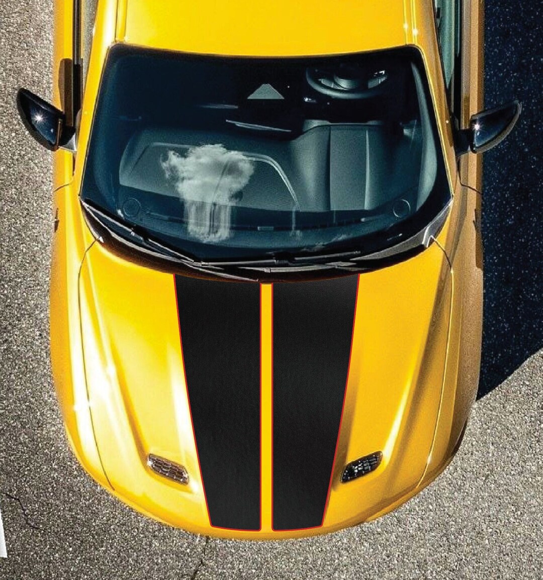 2 Tone Split Style Hood Stripe Kit Vinyl Decal Fits Dodge Hornet 2023 ...