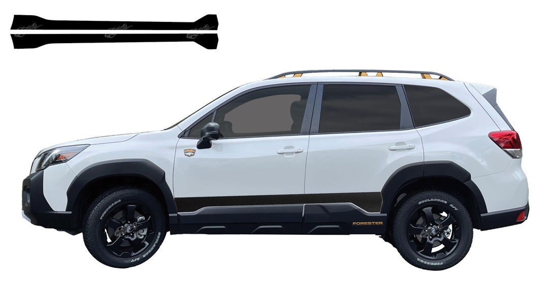 Blackout Groove Side Stripe Vinyl Decals Fits Subaru Forester ...