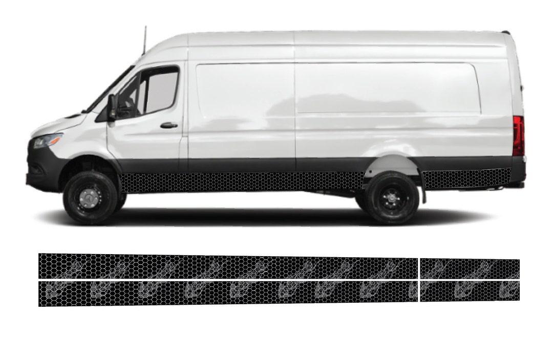 X2 Honeycomb Stripe Kit Vinyl Decals Fits Mercedes-benz Sprinter 170 ...