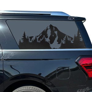 Mountains & Trees Vinyl Decal Window Stickers Fits Ford Expedition Max ...
