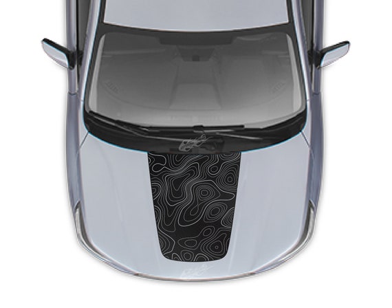Topographic Blackout Hood Vinyl Decal Fits Subaru Forester 2019 2024 Etsy