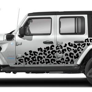 Leopard Print Side Graphic Vinyl Decals Fits Jeep Wrangler 2018-2025 - Etsy