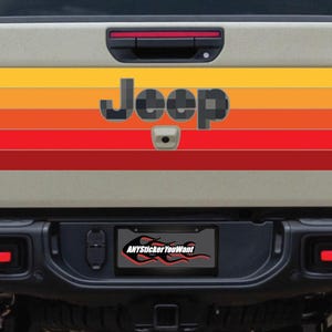 Pre-cut Retro Tailgate Vinyl Decal Fits Jeep Gladiator JT 2020-2025 - Etsy