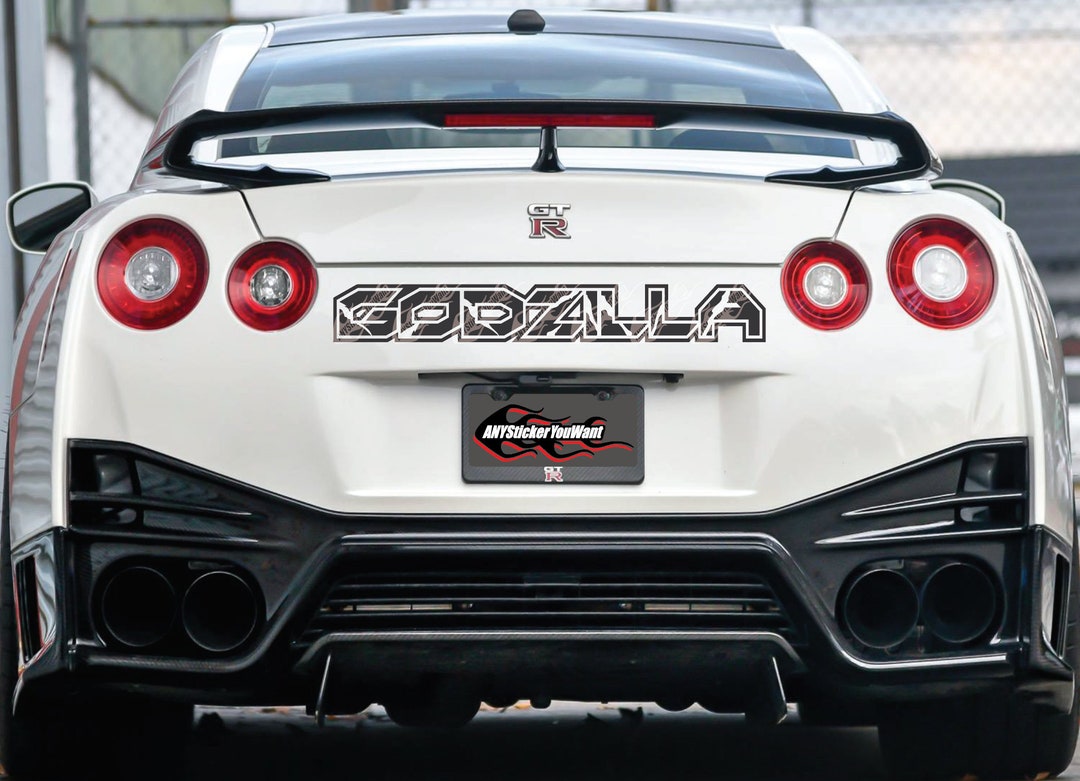 Godzilla GTR Bumper / Trunk Vinyl Graphic Decal Fits Nissan GTR - Etsy