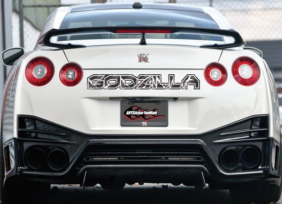 Godzilla GTR Bumper / Trunk Vinyl Graphic Decal Fits Nissan - Etsy