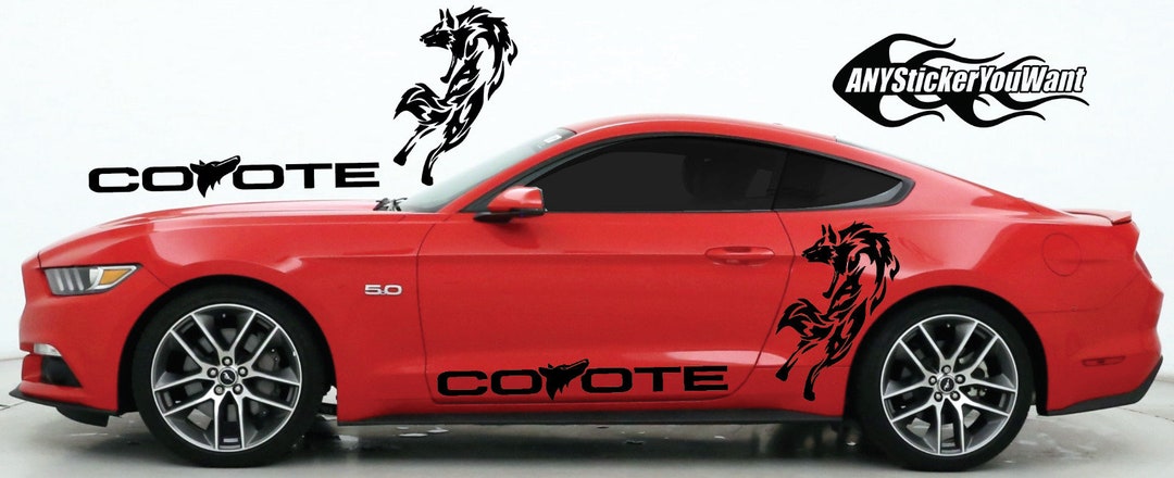 X2 Coyote Side Graphic Vinyl Decal Stickers Fits Ford Mustang - Etsy