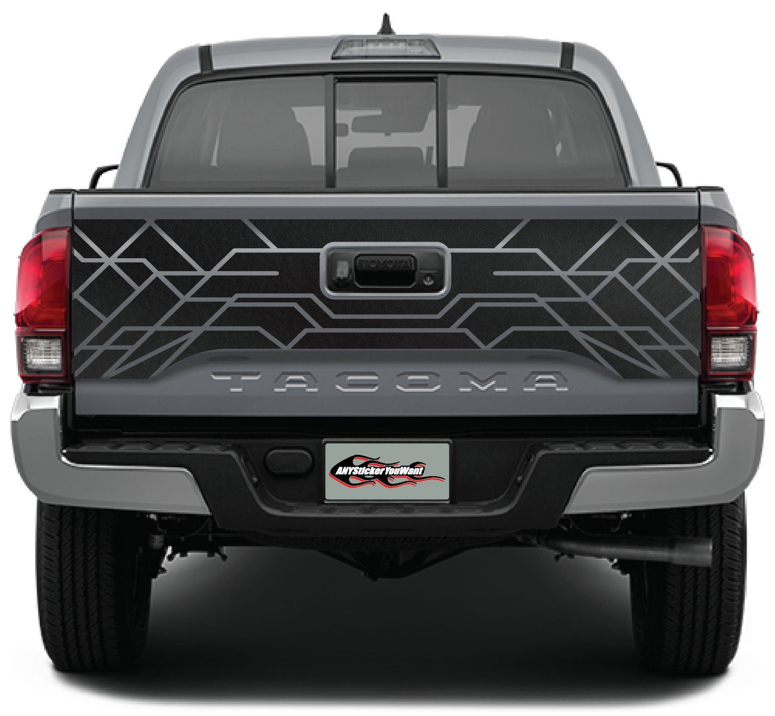 Geometric Tailgate Vinyl Graphic Decal Fits 3rd Gen Toyota - Etsy