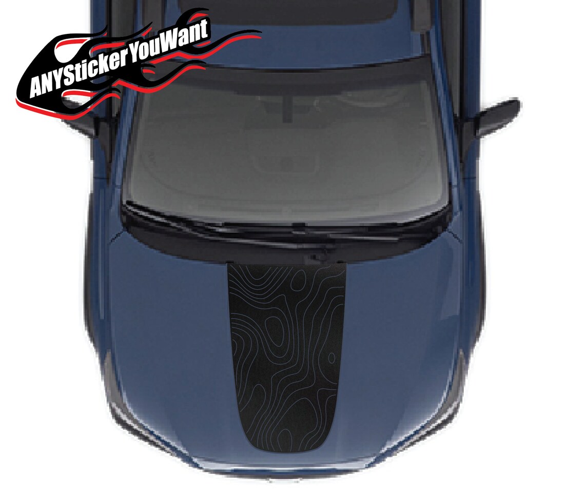 Topographic Blackout Hood Vinyl Decal Sticker Fits Subaru - Etsy