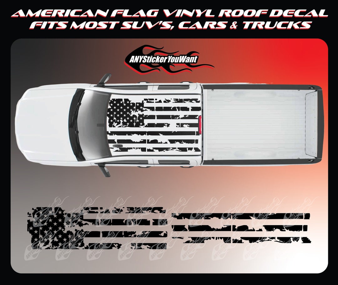 American Flag Vinyl Roof Decal Fits Most Suv's, Cars & Trucks - Etsy