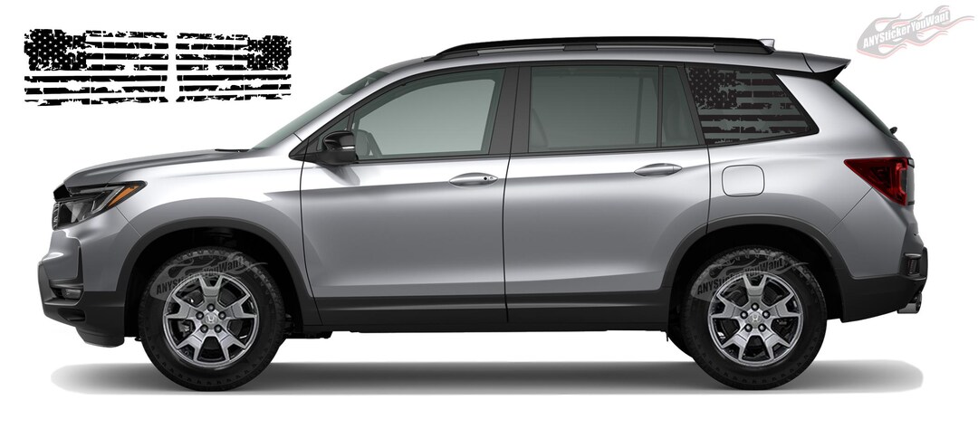 Distressed American Flag Window Decals Fits Honda Passport 2019-2026 - Etsy