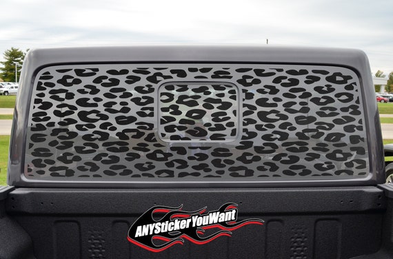 Leopard Print Rear Window Vinyl Decal Sticker Fits Jeep - Etsy