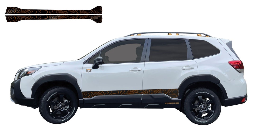X2 2 Tone Topographic Side Stripe Vinyl Decals Fits Subaru Forester ...