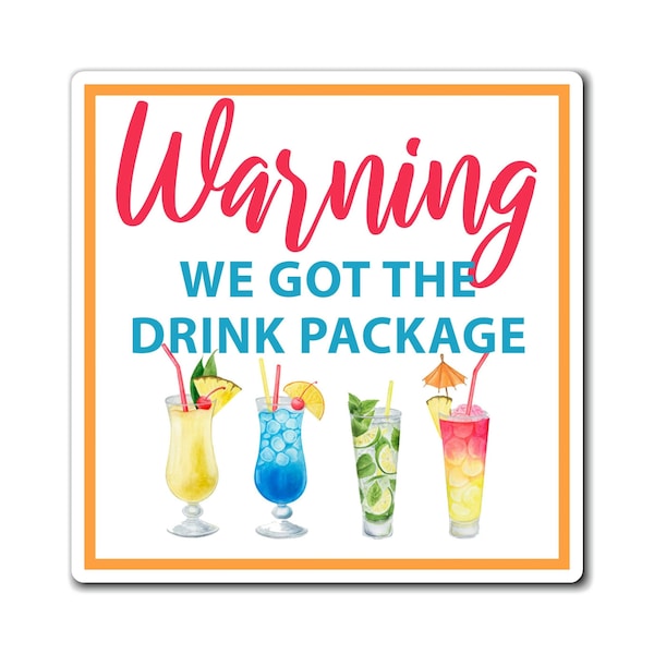 Drink Package Magnet - Etsy