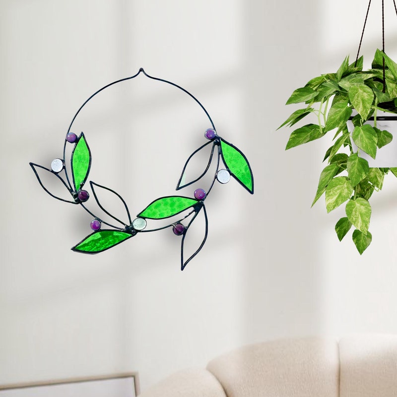 Stained Glass Wreath - Etsy