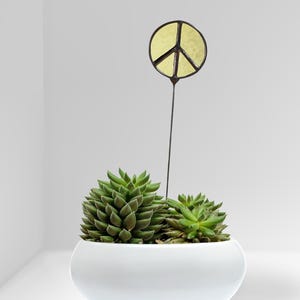 Peace Sign Plant Stake - Etsy