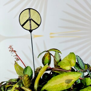 Peace Sign Plant Stake - Etsy