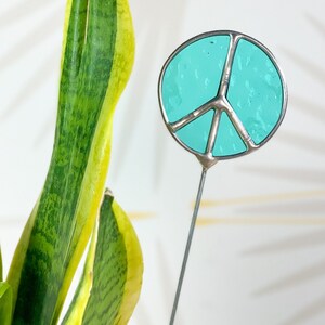 Peace Sign Plant Stake - Etsy