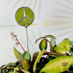 Peace Sign Plant Stake - Etsy