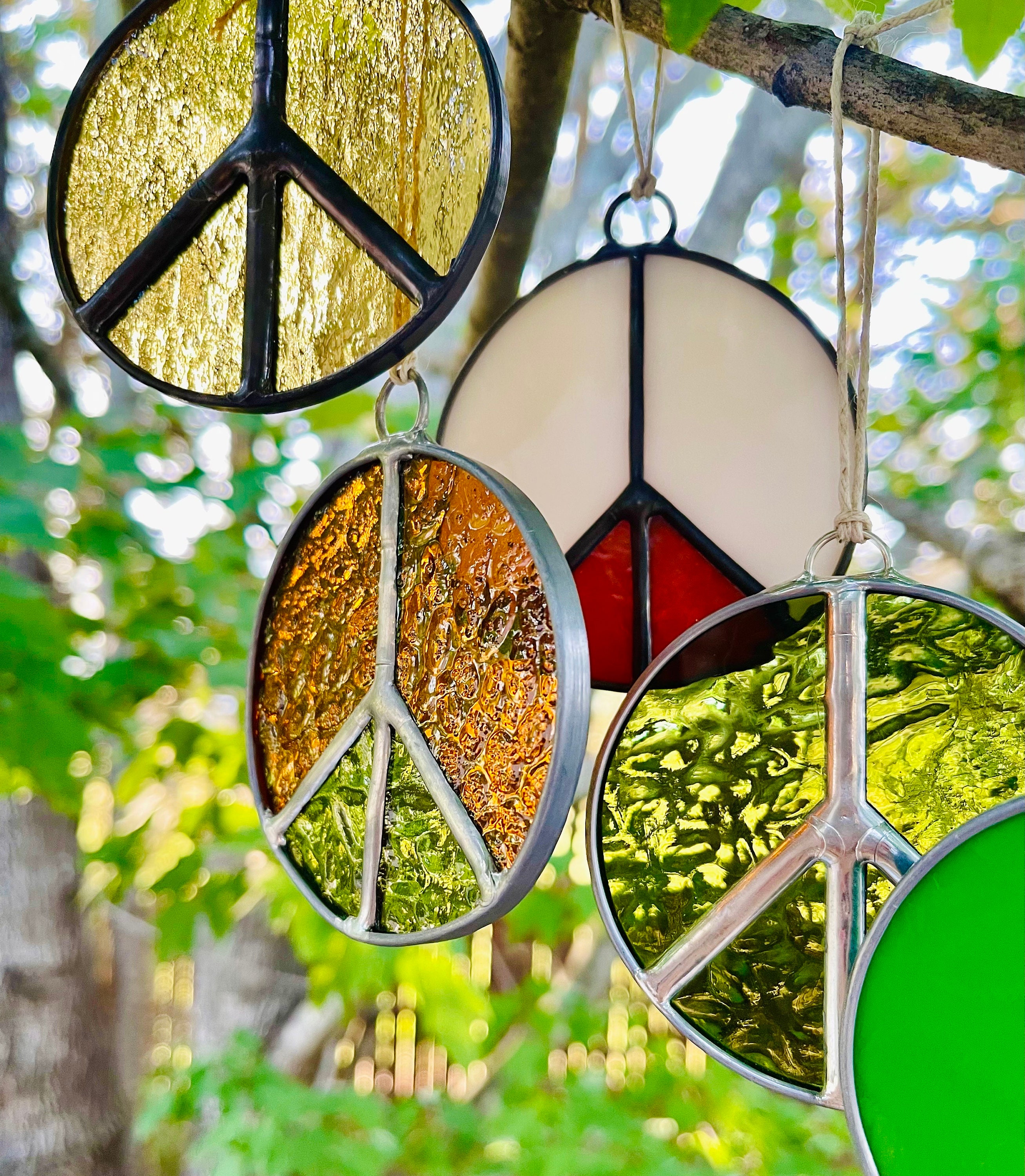 Peace Sign Suncatcher// Peace Sign Christmas Ornament //good Vibes ...