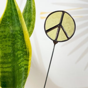 Peace Sign Plant Stake - Etsy
