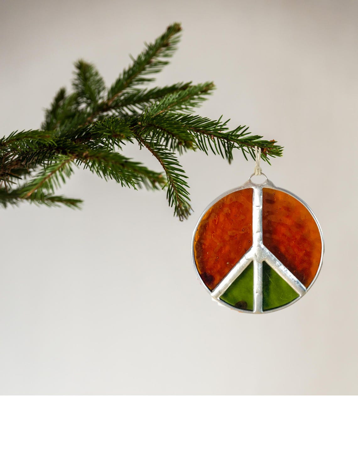 Peace Sign Christmas Ornament - Etsy